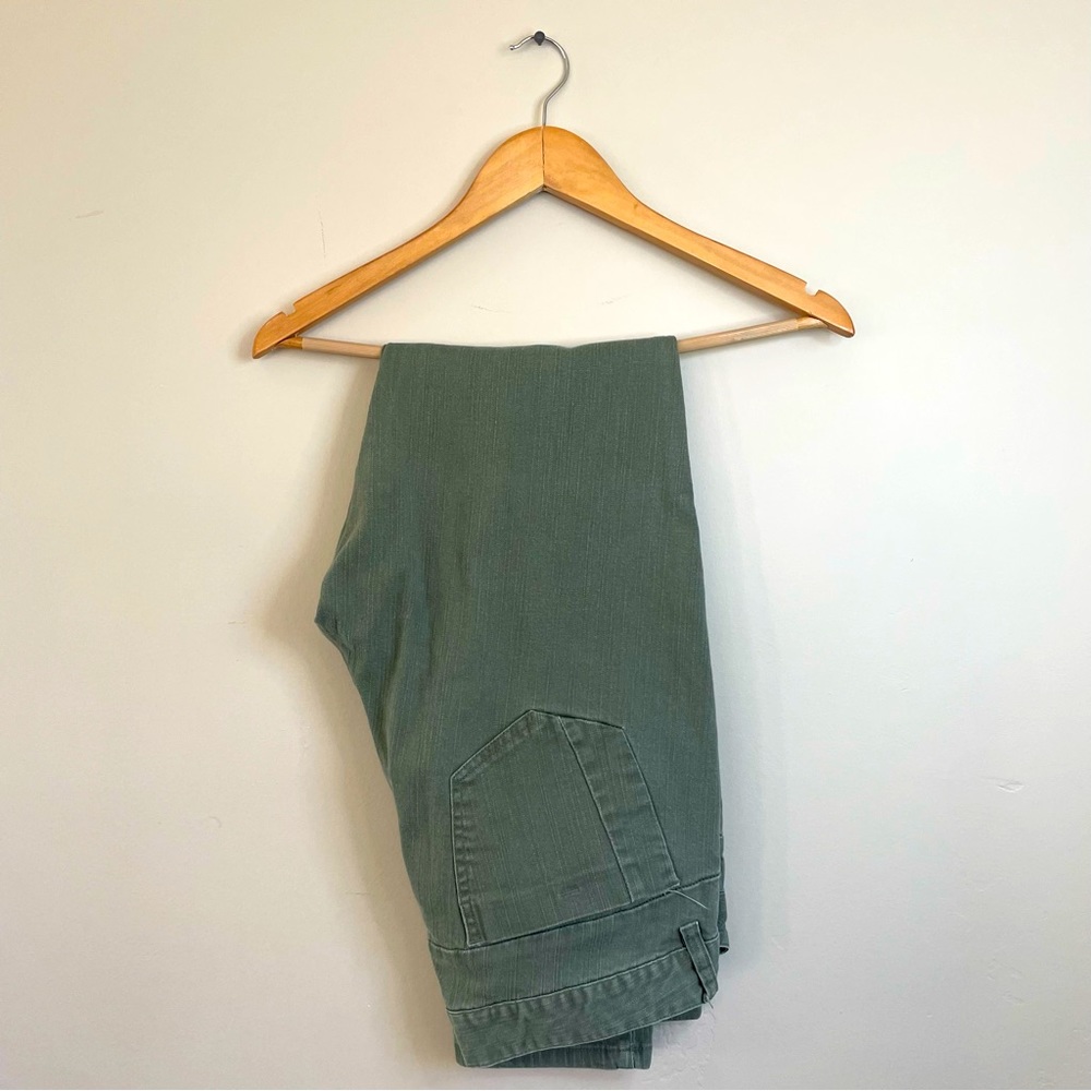 Toad & Co. Olive Green Denim Jeans Skinny Straight Leg - Gem